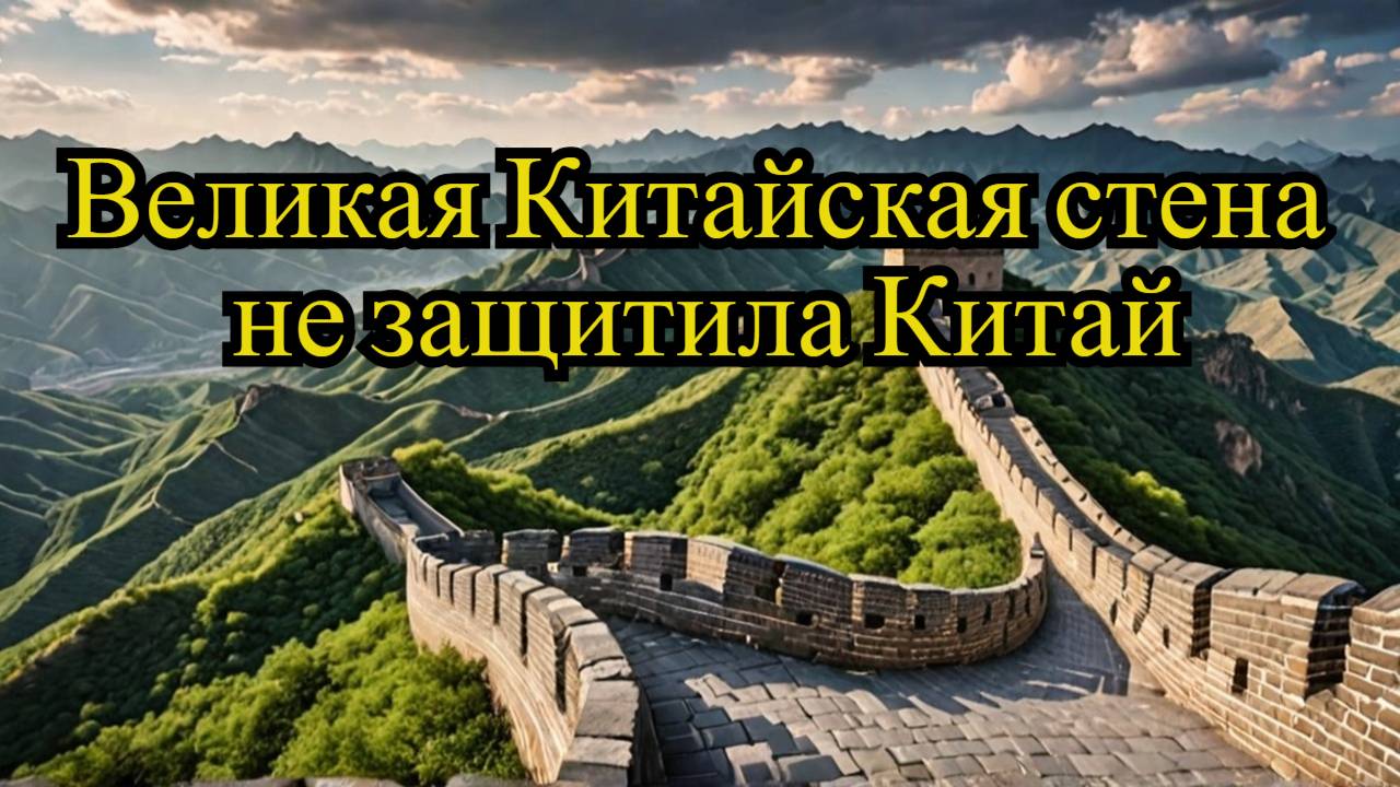Почему Великая Китайская стена не защитила Китай от вторжений монголов? И зачем она нужна был?