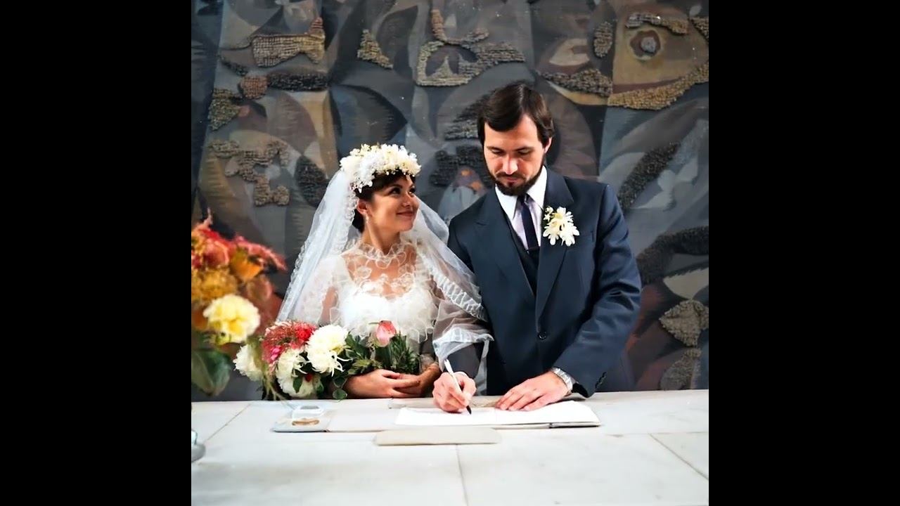 ВАУ-видео прекрасной свадебной пары с движением камеры 😍