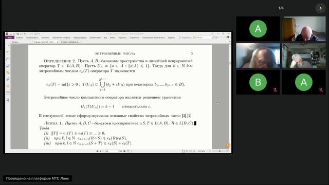 д.ф.-м.н., профессор, член-корреспондент РАН Бесов Олег Владимирович