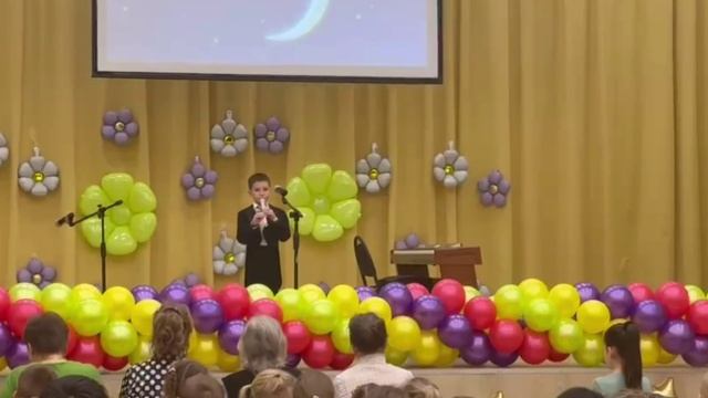 Концерт." О чем поет весна." Ю.А.Шапорин "Колыбельная"  Блок-флейта. ДМШ им. Глазунова 18.04.2025