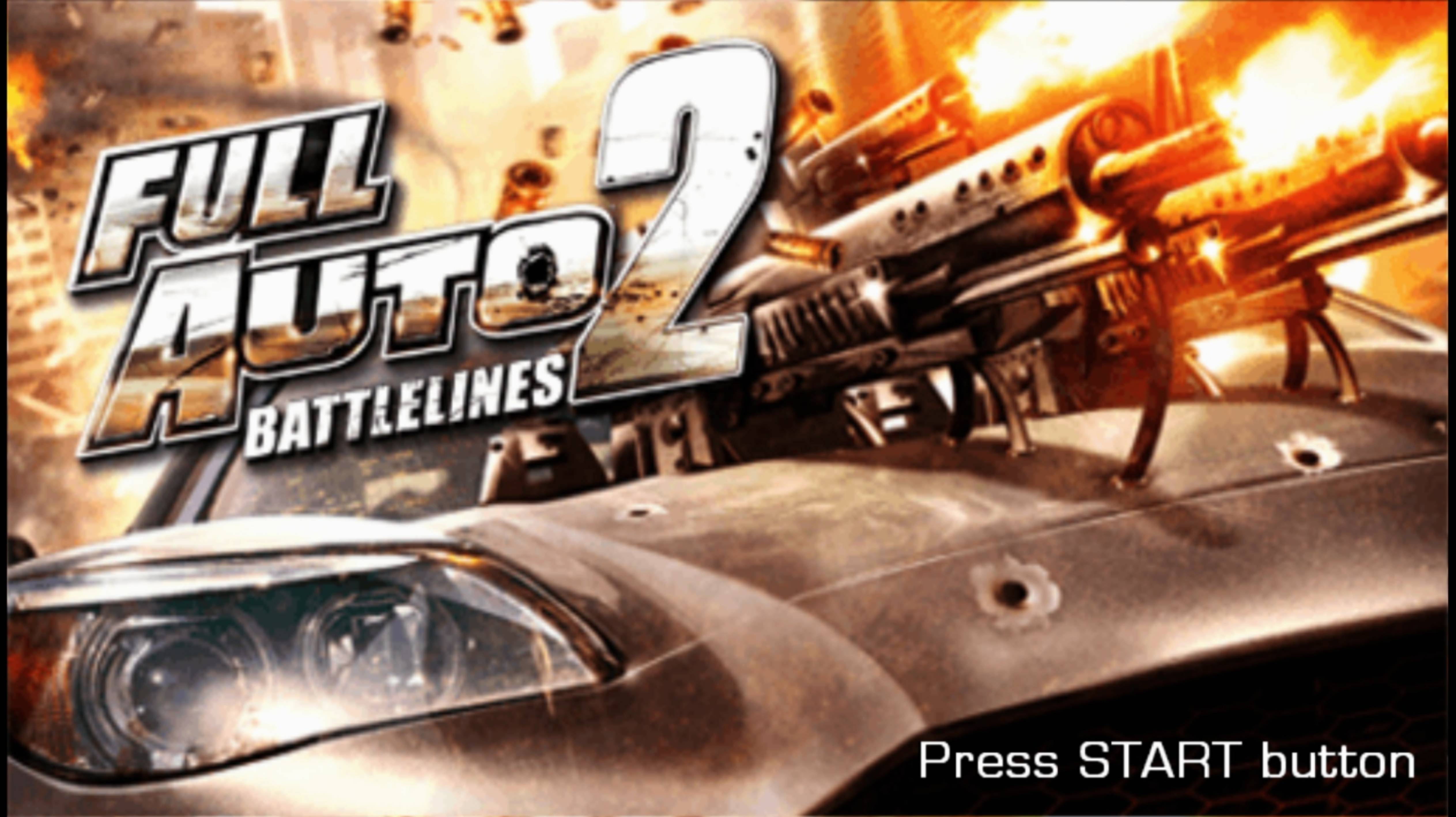 Full Auto 2 Battlelines PSP NTSC-U US Demo Gameplay (NPUH-90001)