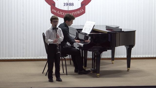 Ш. Данкля "Баллада"
Д. Мило "Маленький концерт" 1 ч.