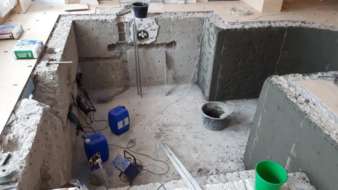 Делаем Выравнивание Бассейна Штукатуркой Своими Руками. Штукатурка бассейна под монтаж оборудования