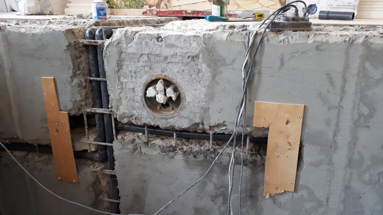 Делаем Установку Оборудования в Чашу Бассейна Своими Руками. Монтаж закладных деталей чаши бассейна