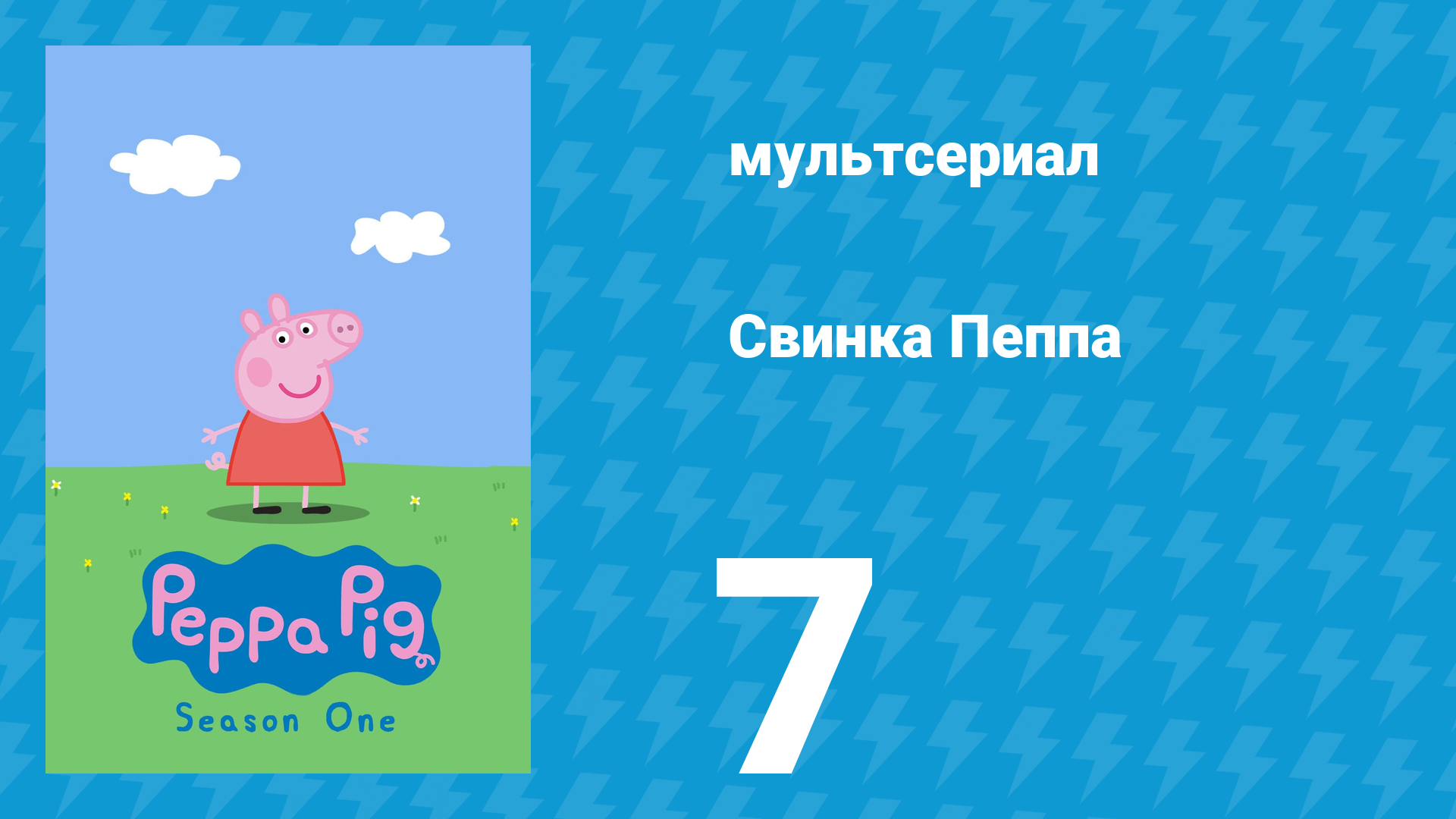 Свинка Пеппа 1 сезон 7 серия (мультсериал, 2004)