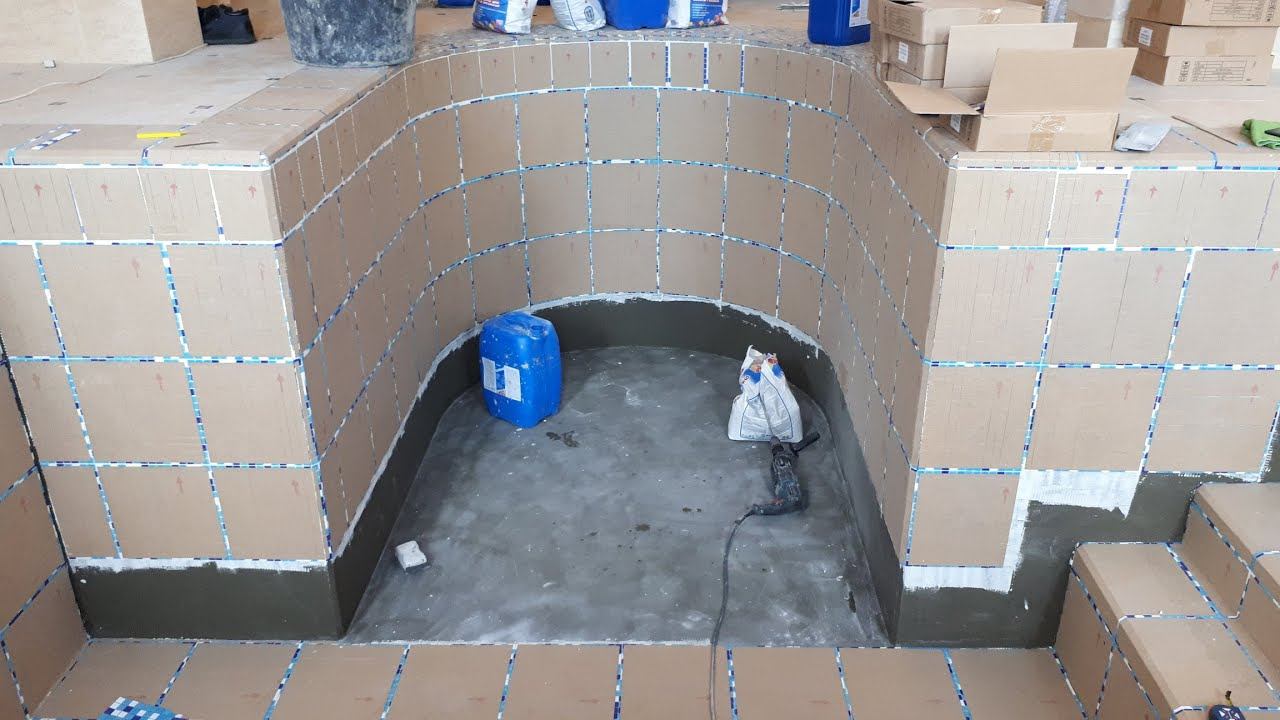 Делаем Мозаику в Бассейне Своими Руками. Отделка бассейна: укладка мозаики - Материалы и Технология