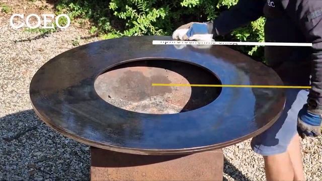 1. Уличный гриль Coeo. Как удалить ржавчину с планчи