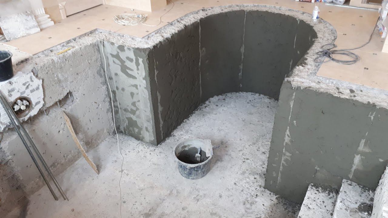 Делаем Штукатурку Бассейна Своими Руками. Штукатурим и выравниваем бассейн - Материалы и Технология