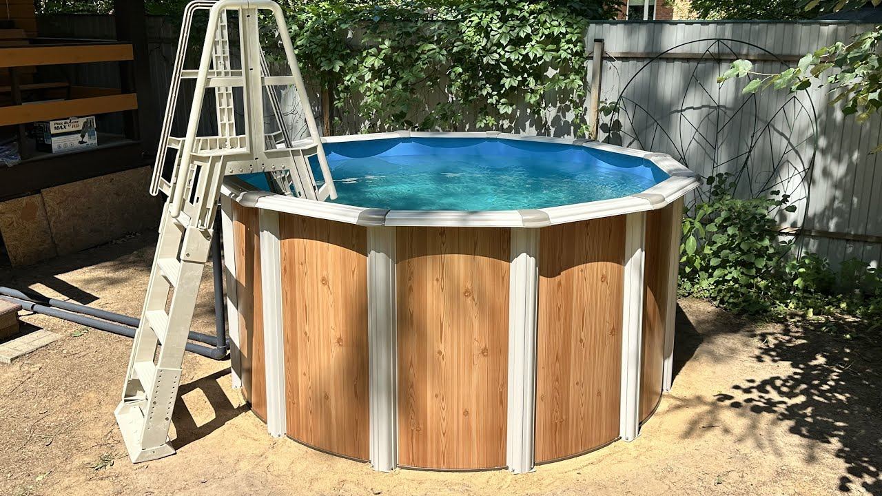 Маленький Бассейн Эсприт 2,4 м с Тепловым Насосом и Автоматической Обработкой в Ящике