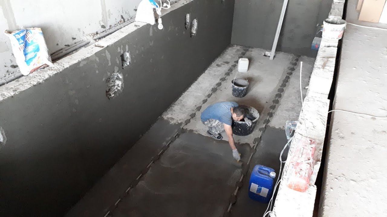 Штукатурка чаши Бассейна - Сделать Своими Руками. Штукатурка стен бассейна - Технология, Материалы