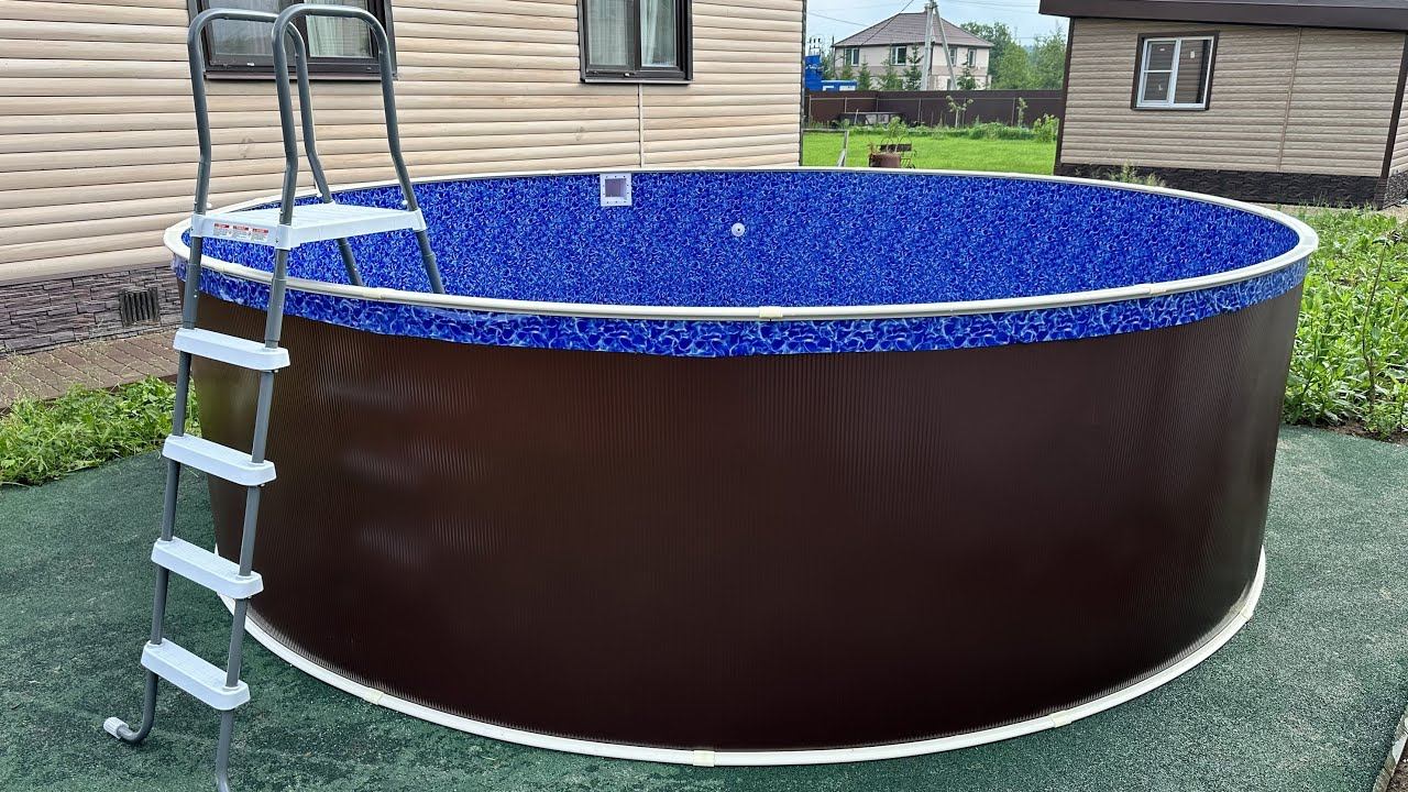Бассейн Лагуна за 3 Часа с Нагревателем на 220 В - Монтаж своими руками на даче