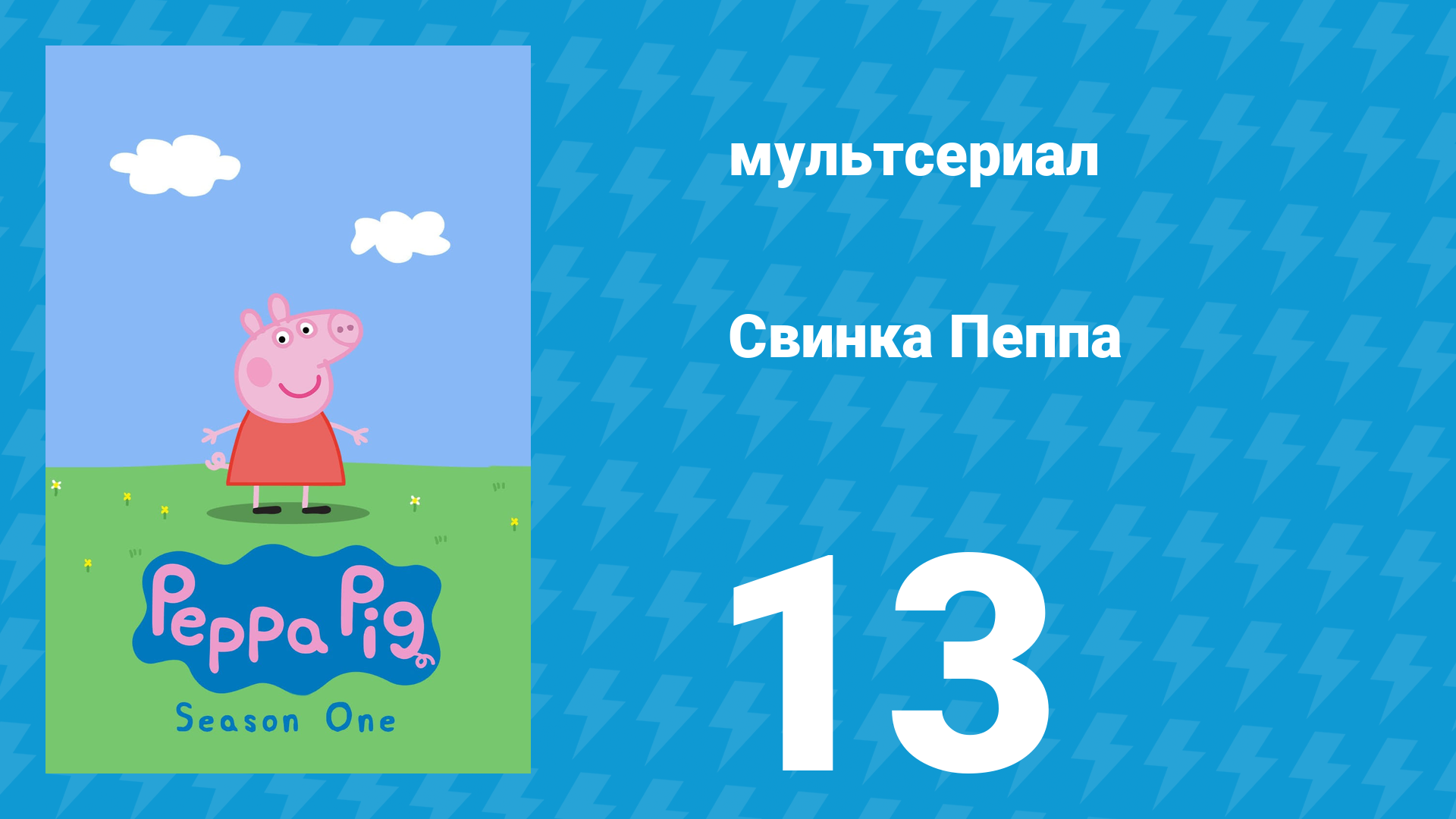 Свинка Пеппа 1 сезон 13 серия (мультсериал, 2004)