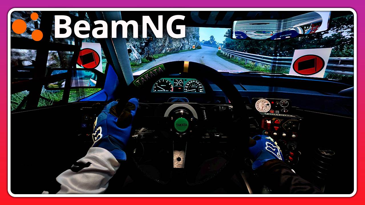 Гонки в BeamNG.drive с рулём | Испытание на точность и скорость