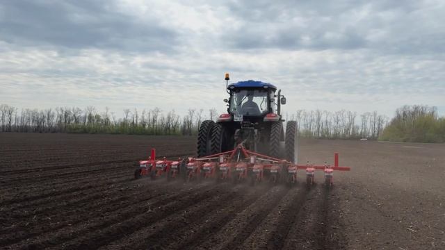 Сеялка MONOPILL Kverneland. Автопилот Trimble