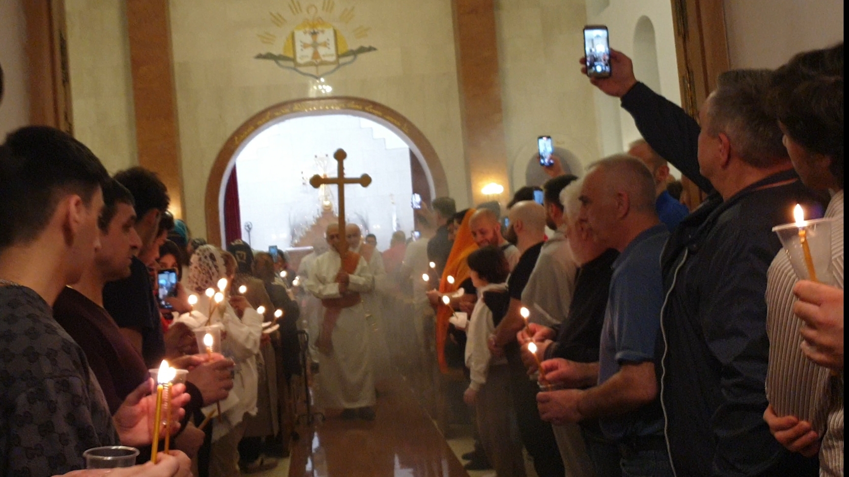 Пасхальная служба в Ассирийской Церкви Востока Святой Девы Марии в Москве 🎊🙌🙏🏼 2025