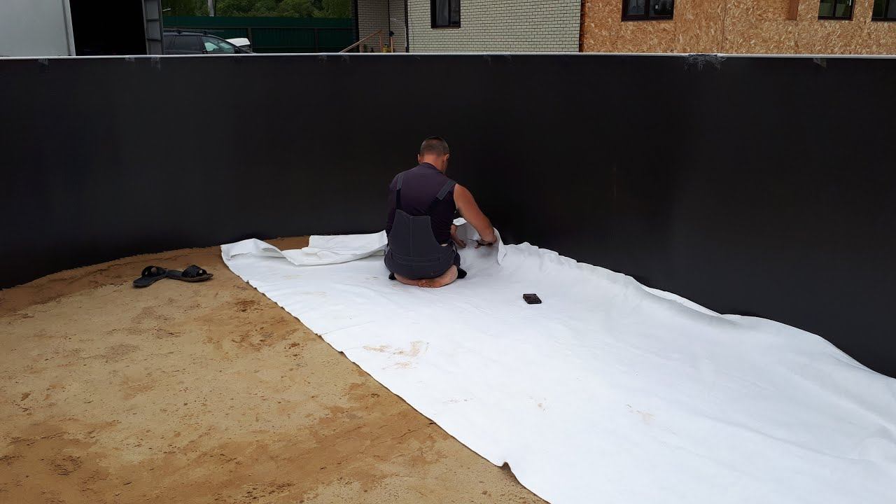 Подложка утеплитель под каркасный бассейн. Что положить под бассейн - монтаж подкладки своими руками