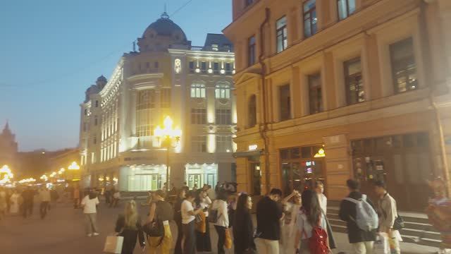Улица Арбат / Москва / видео 4К