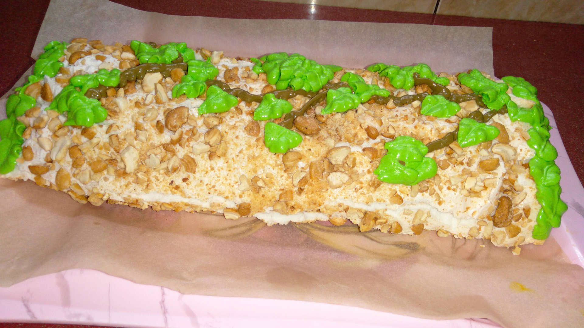 Рулет Павлова из меренги