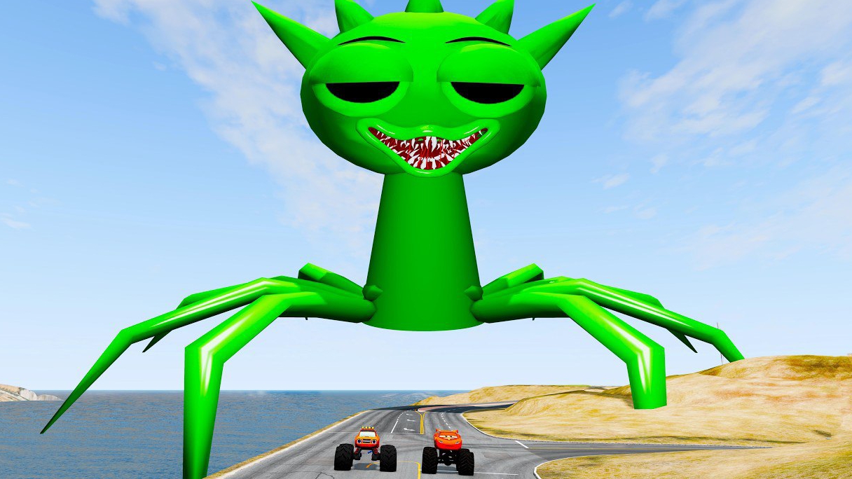 МОНСТР СПРУНКИ АТАКУЕТ! БЛЕЙЗ и МОЛНИЯ МАККУИН В ОПАСНОСТИ!