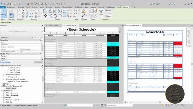 7 Modify Schedule Panels