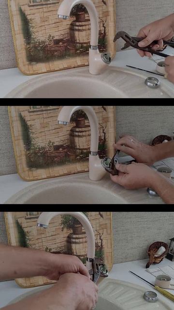 Ремонт смесителя. Замена картриджа