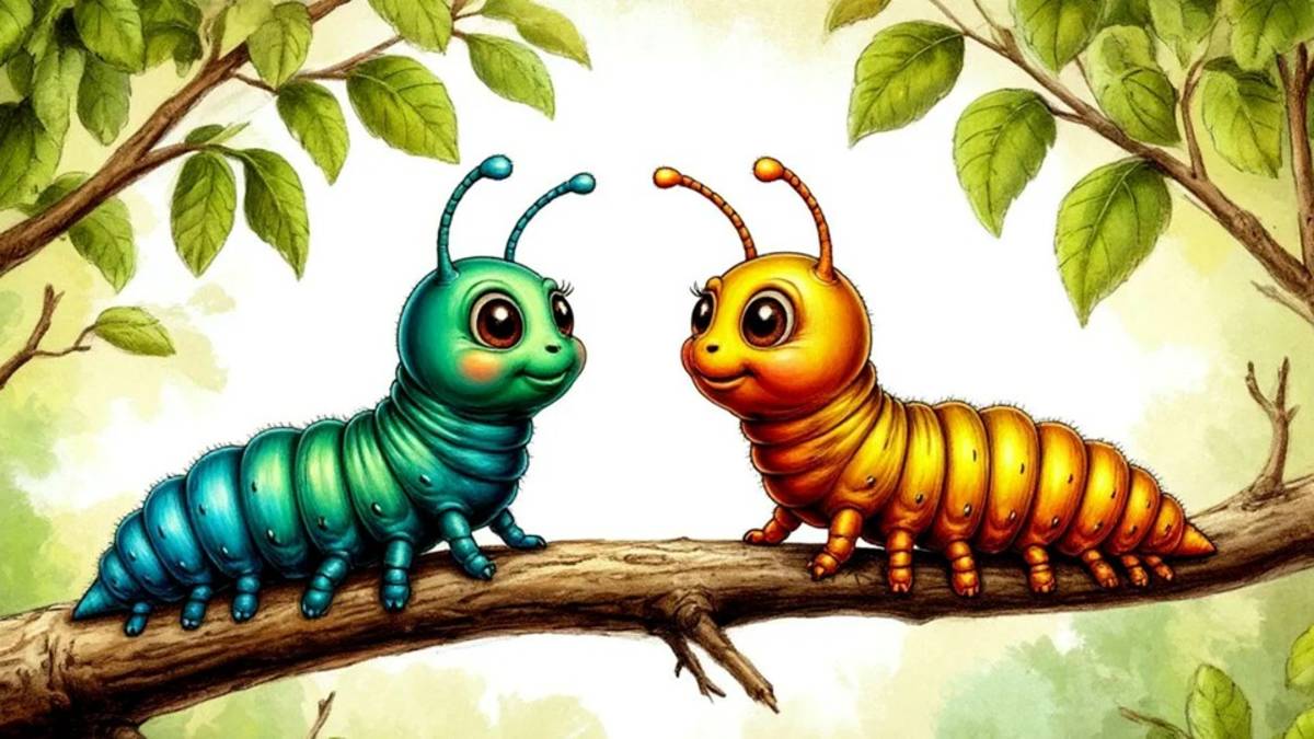 "Две гусеницы разговаривают" Д. Жученко. Рисуем музыку