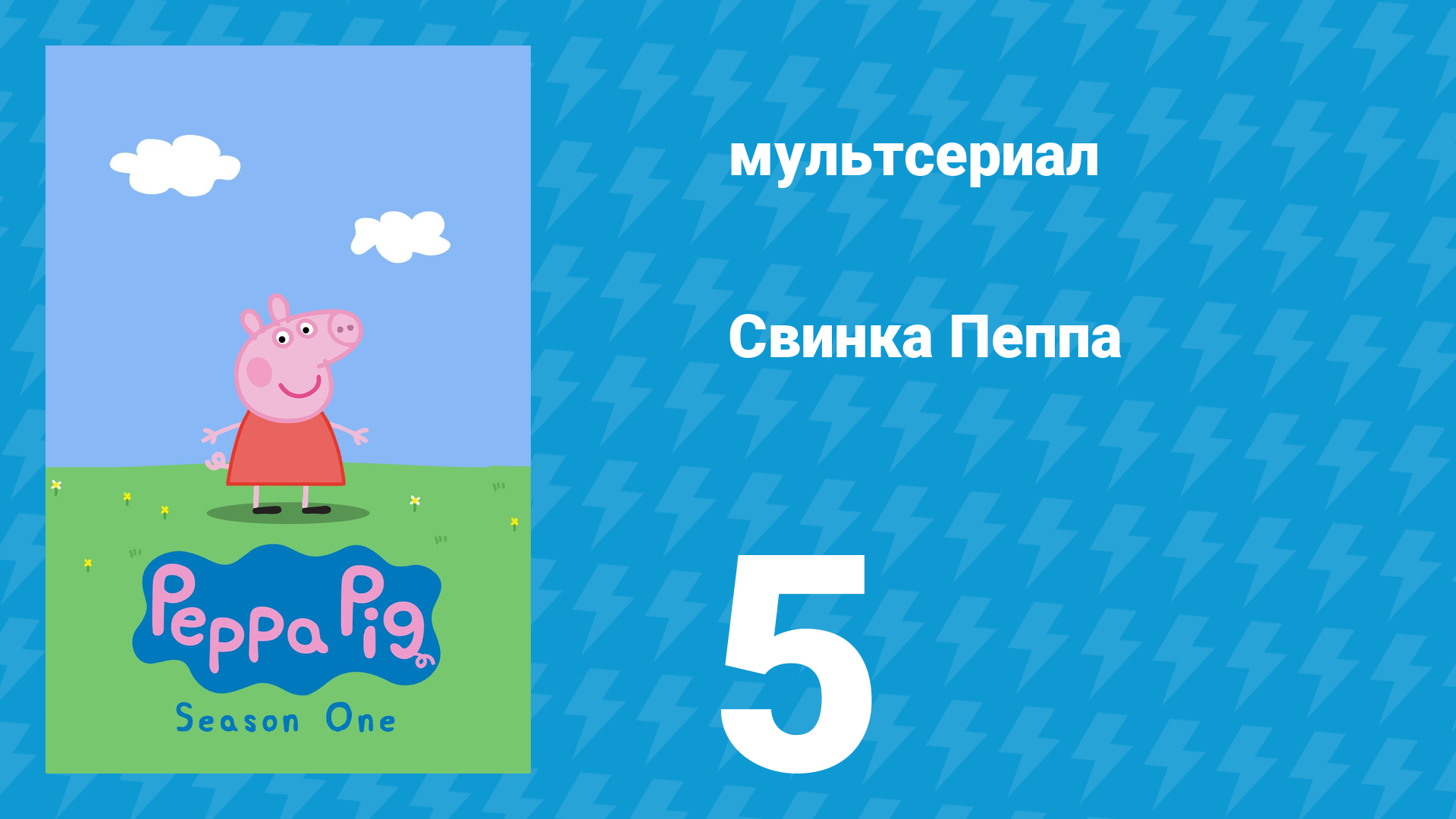 Свинка Пеппа 1 сезон 5 серия (мультсериал, 2004)