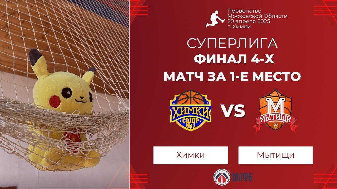 Химки - Мытищи | ФИНАЛ 4-Х. Матч за 1-е место | Первенство Московской области 2024/2025