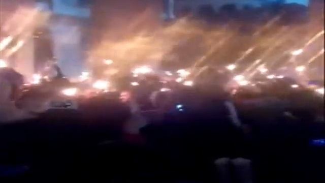 Грозное знамение при схождении Благодатного огня. 11.04.2015