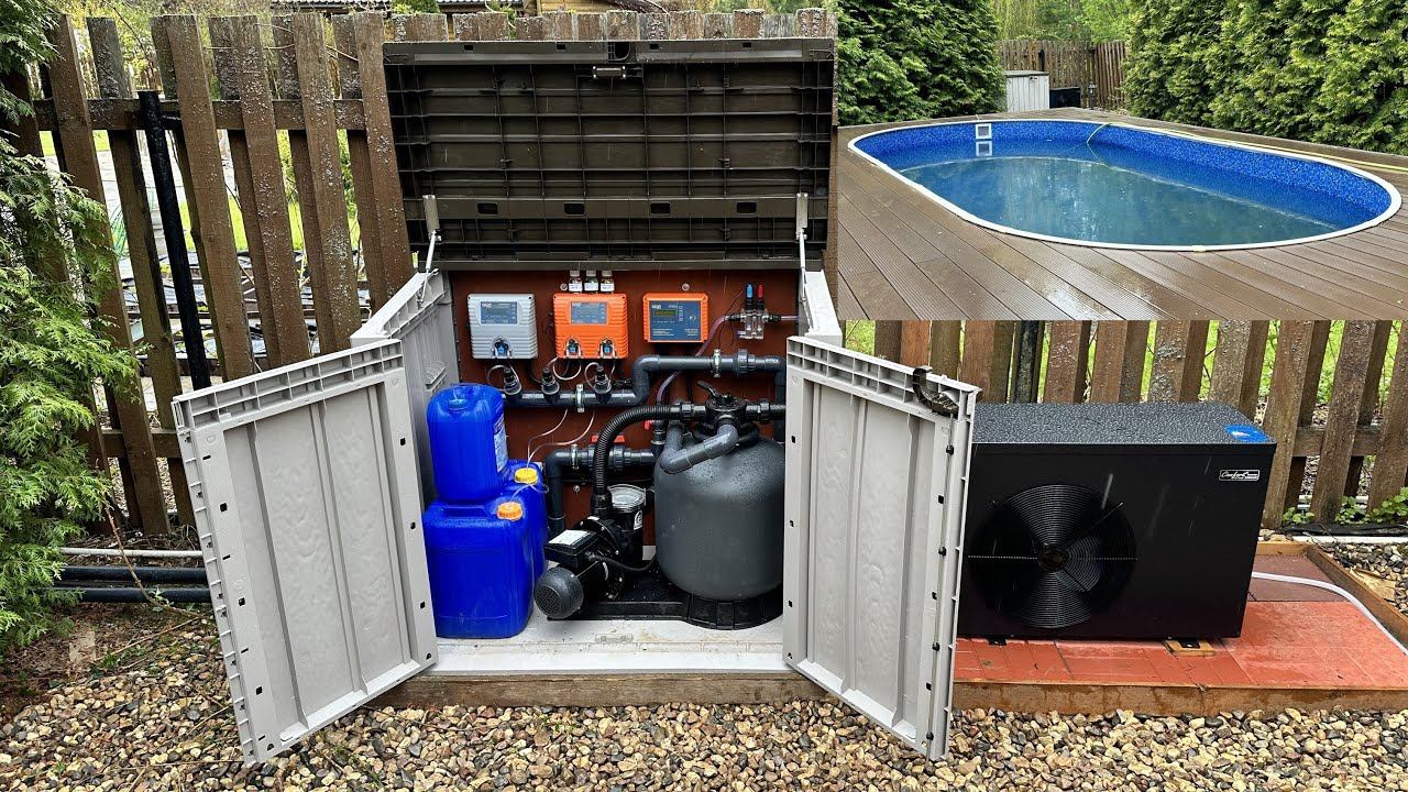 Оборудование для каркасного бассейна в ящике на даче - Бассейн Без Проблем!