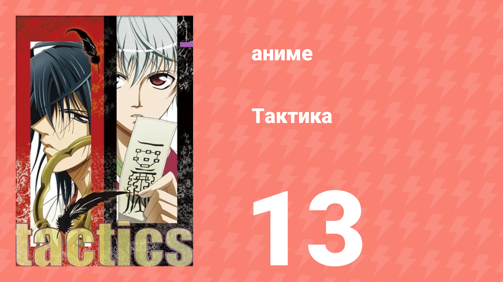 Тактика 13 серия (аниме-сериал, 2004)