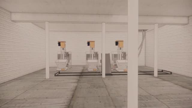 Линия подачи, дозирования, хранения и транспортировки муки производства компании ПАЛЕРОМ