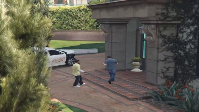 Прохождение Grand Theft Auto V Часть 3 Чоп, Папарации дымоход