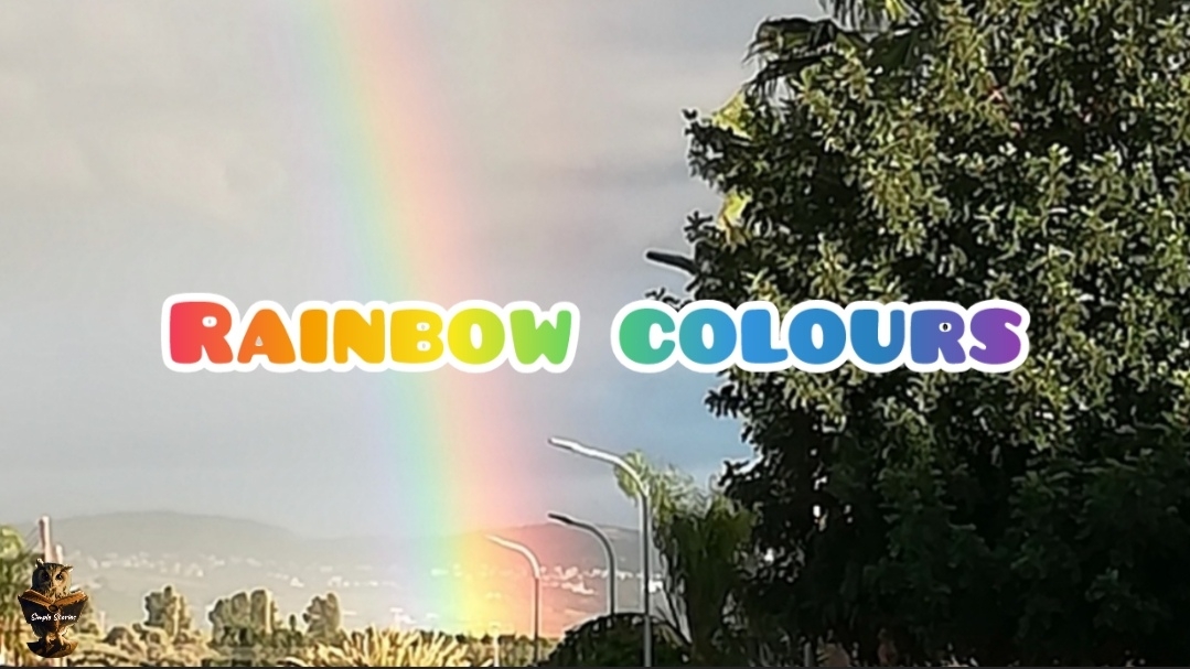 Rainbow Colours in English. Easy way to memorize. Цвета радуги на английском языке.
