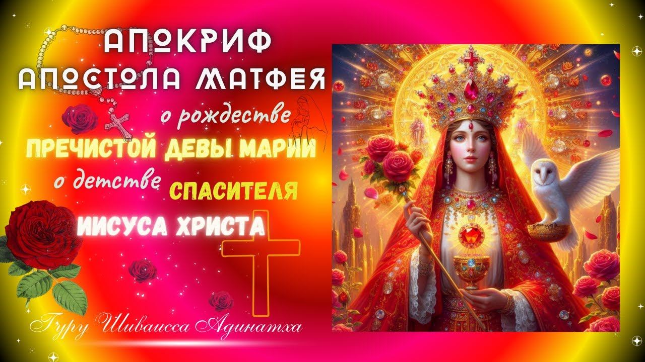 Апокриф Апостола Матфея о рождестве Пречистой Девы Марии и о детстве Спасителя  Иисуса Христа