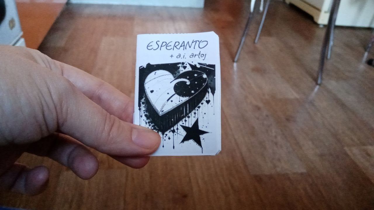 Книжка об ИИ и Эсперанто - из одного листа бумаги
