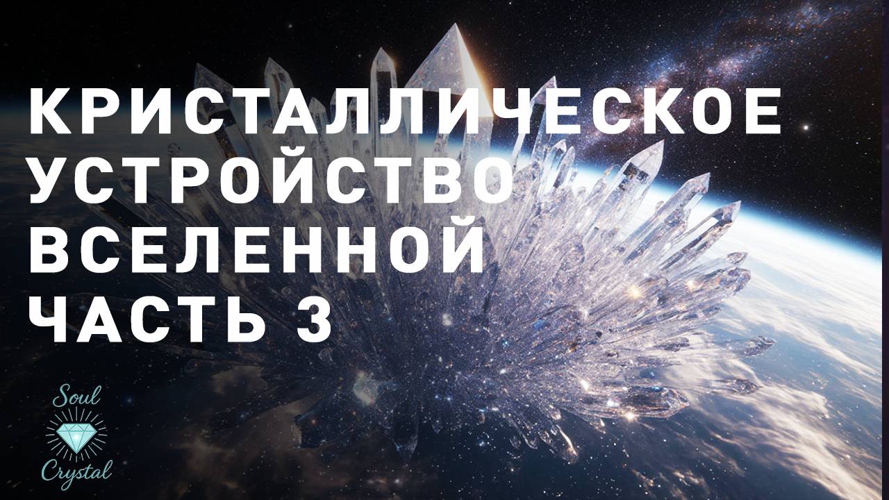 КРИСТАЛЛИЧЕСКОЕ УСТРОЙСТВО ВСЕЛЕННОЙ.  Часть 3.