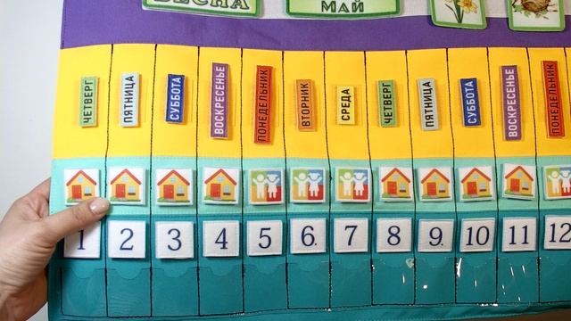 Линейный календарь расширенной комплектации на каждый месяц любого года