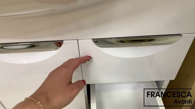 Тумба с раковиной Francesca Доминго 80 белый (2дв+3ящ, ум. Erica 80)