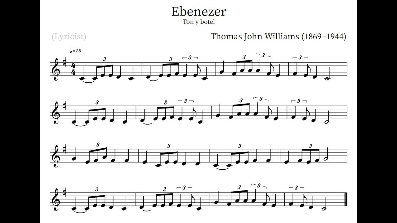 Ebenezer (Ton y botel) on ocarina (ICO soprano F)