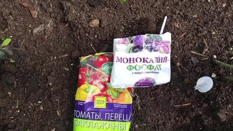 Всего 2 удобрения для томатов, перцев, баклажанов. Подробнее в описании