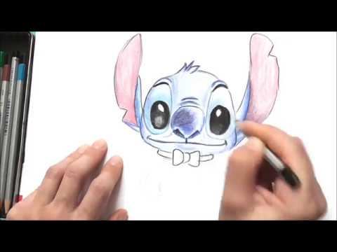 Draw and painting Stitch from Disney
