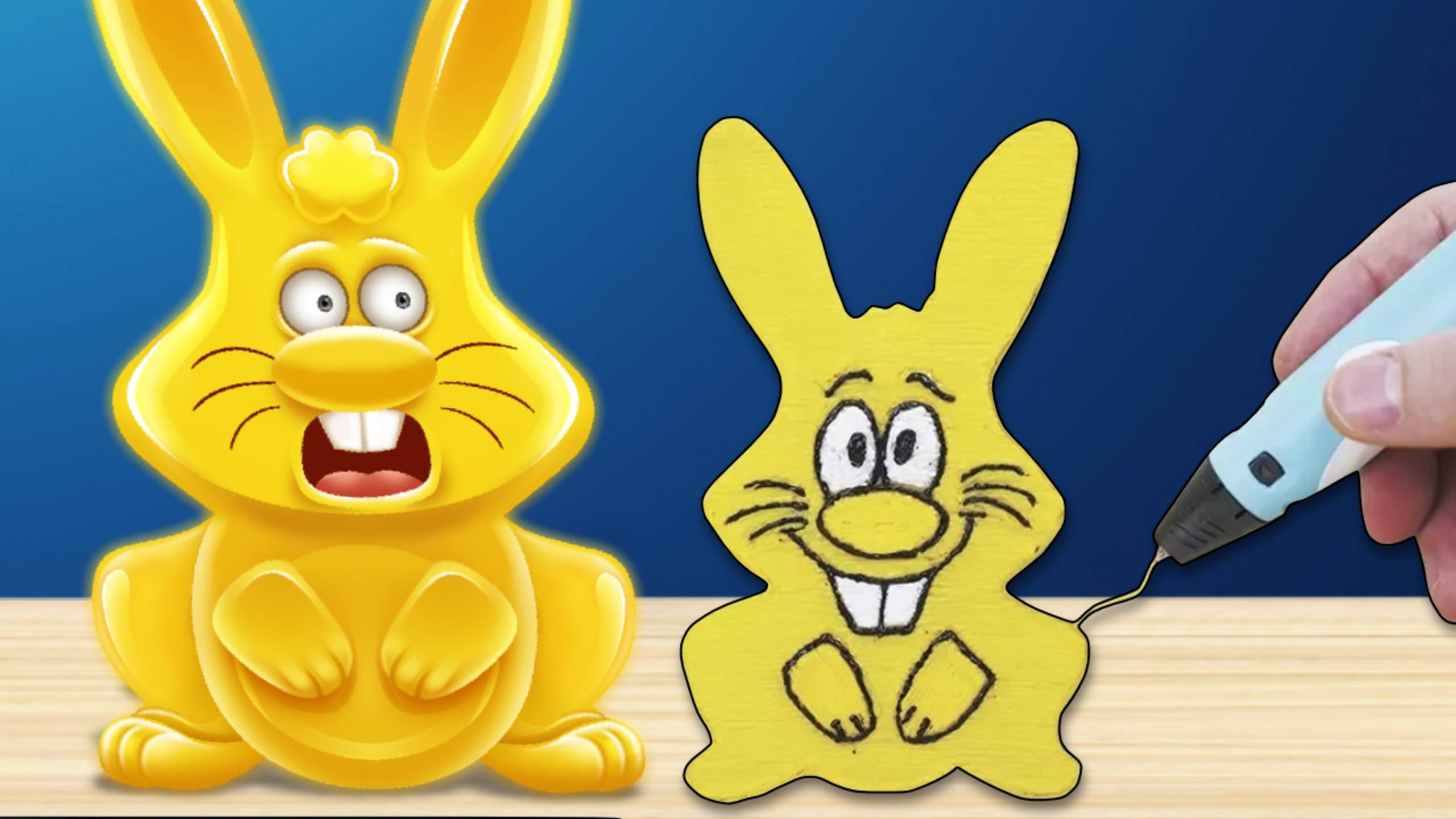 3D РУЧКА И ЖЕЛЕЙНЫЙ ЗАЯЦ ХАРИТОН