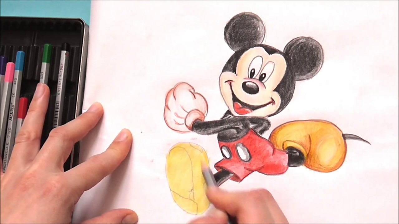 Mickey Mouse coloring and drawing for Kids, Toddlers