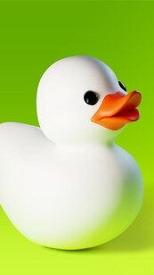 Уточки плавают