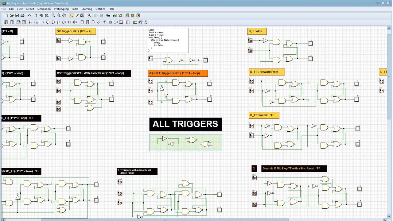 All Triggers / Разные триггеры на логических элементах