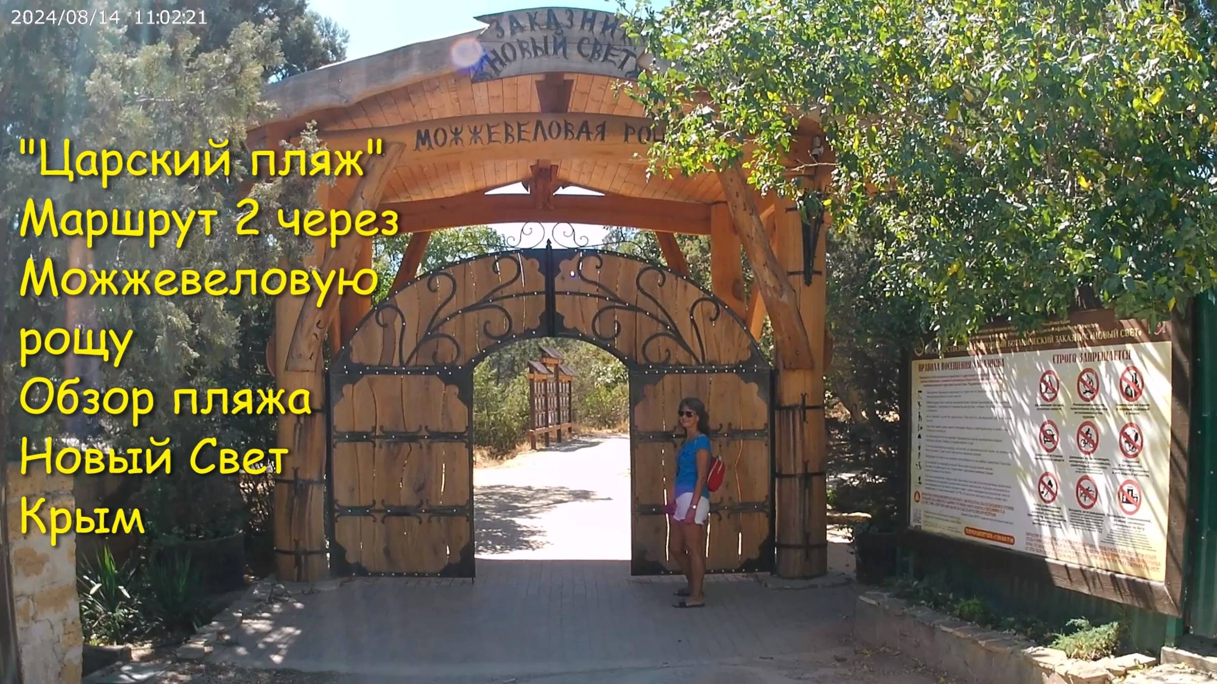 Идём по маршруту 2 "Царский пляж" через Можжевеловую рощу. Обзор пляжа. Новый Свет, Крым.