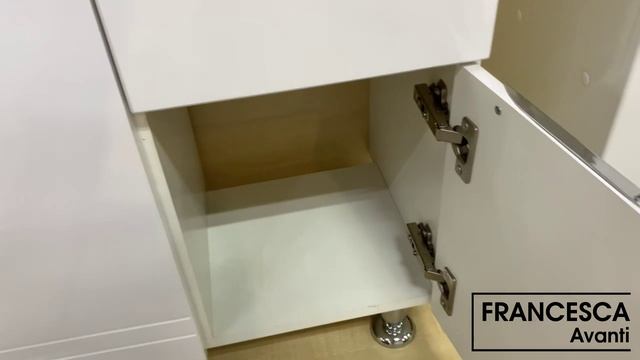 Тумба с раковиной Francesca Доминго 90 белый (2ящ+3дв.)