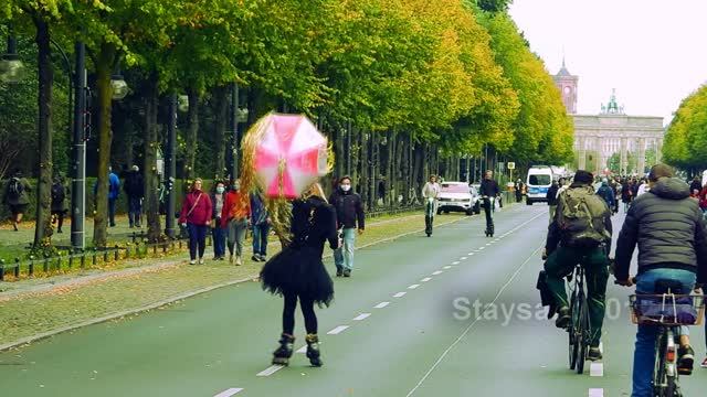 Mass gathering in Berlin 2020