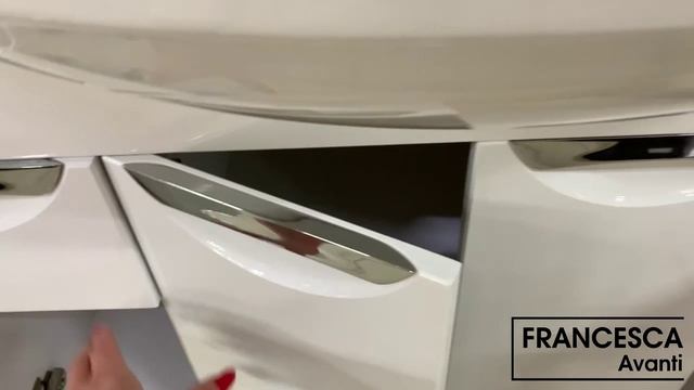 Тумба с раковиной Francesca Доминго 100 белый (2ящ+4дв, ум. Эльбрус 100)